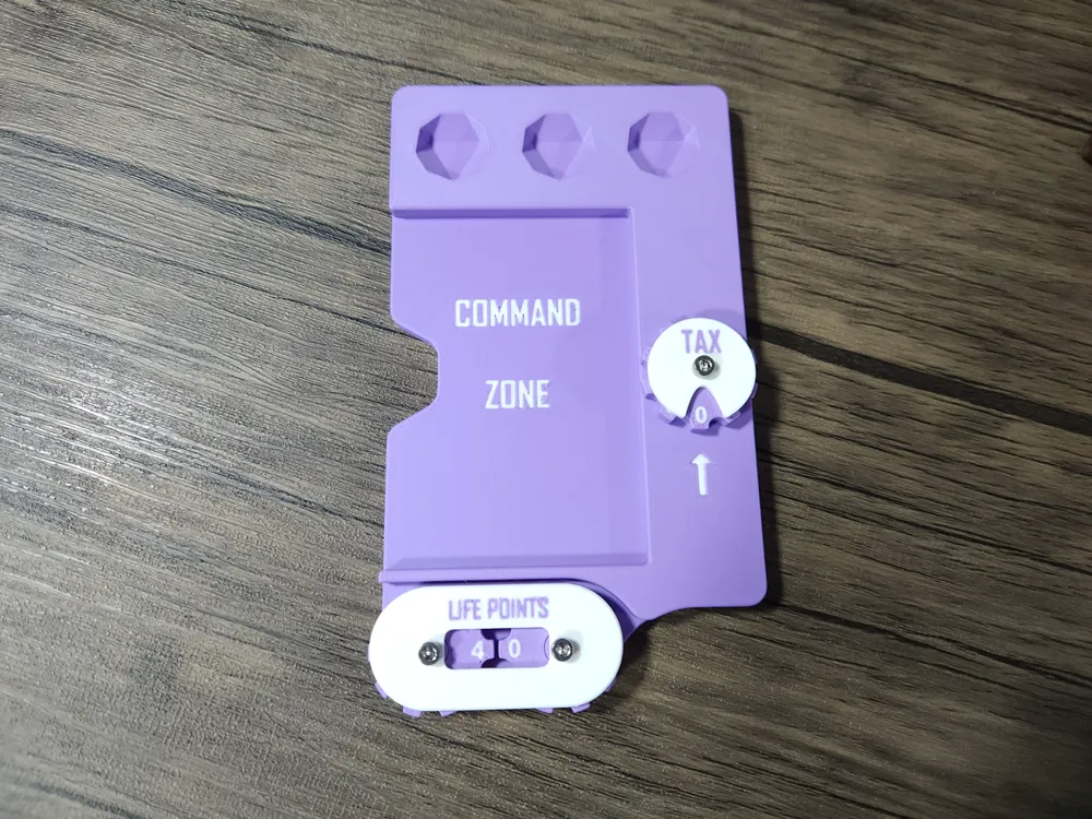 MTG Commander Damage, Tax, and Life Counter - Free 3D Print Model ...