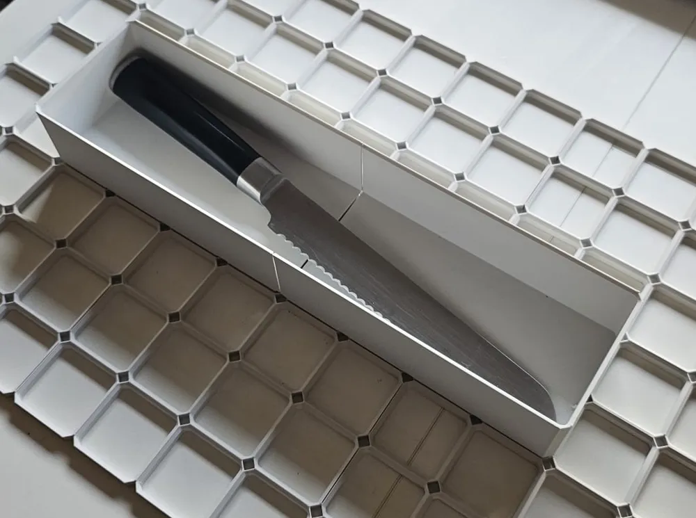 Gridfinity Kitchen Knife Box for Campers by DerHerman MakerWorld ...