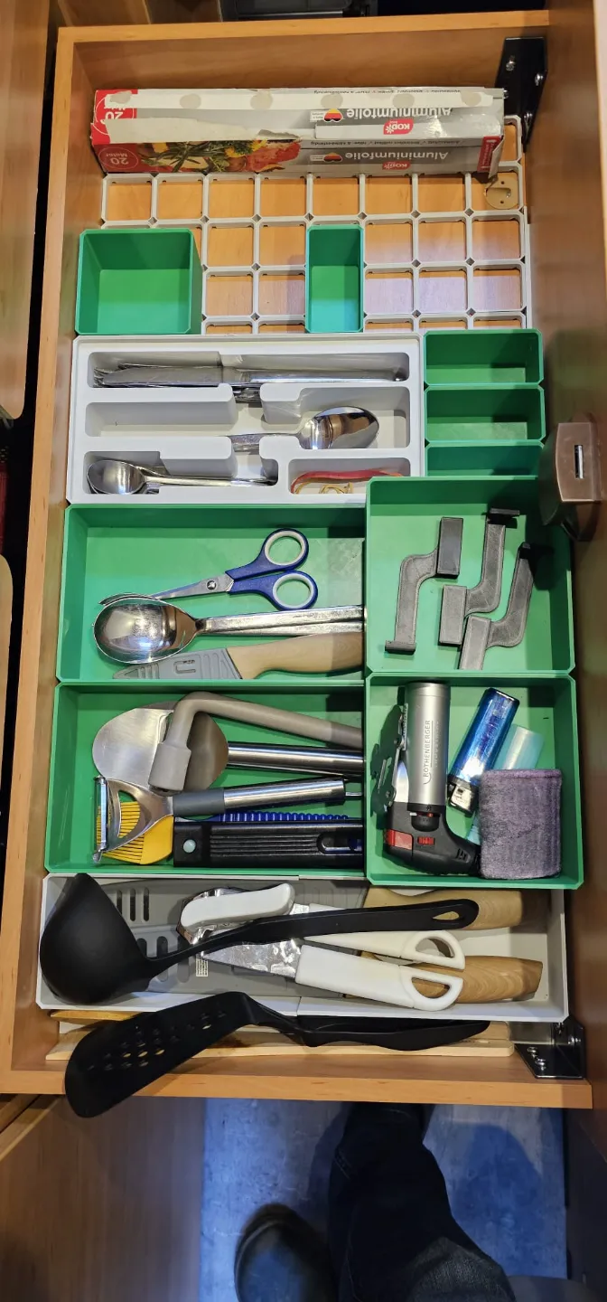 Gridfinity Kitchen Knife Box for Campers by DerHerman MakerWorld ...