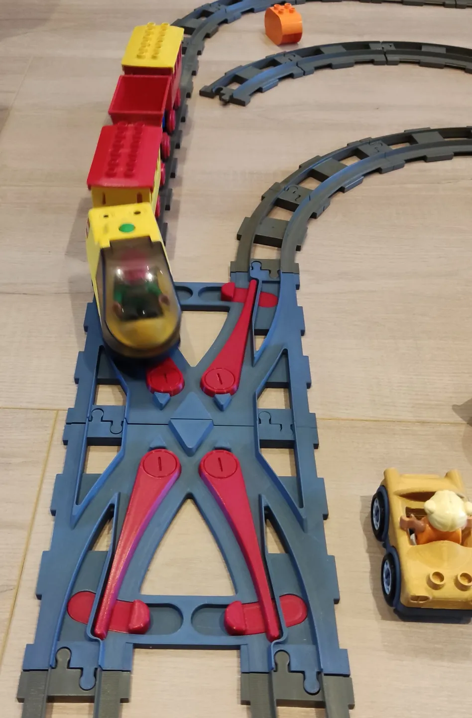 Duplo Train Track Double Crossover Switch - Free 3D Print Model ...