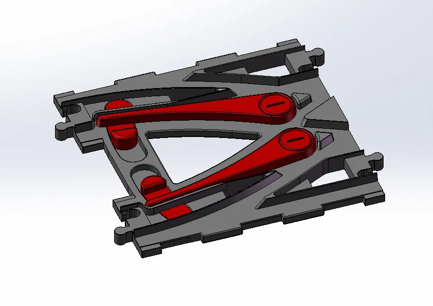 Duplo Train Track Double Crossover Switch by Thymen MakerWorld ...