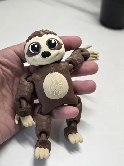 Articulated Hanging Sloth by 3D URSA MakerWorld: Download Free 3D Models