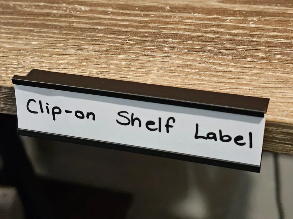 Customizable Clip on Shelf Label by Blue Mandala MakerWorld: Download ...