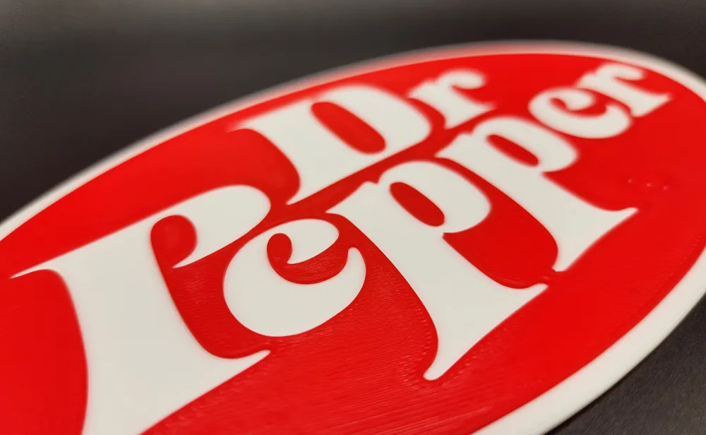 Classic Dr. Pepper Sign 2 Color by TripleGWorkshop - MakerWorld