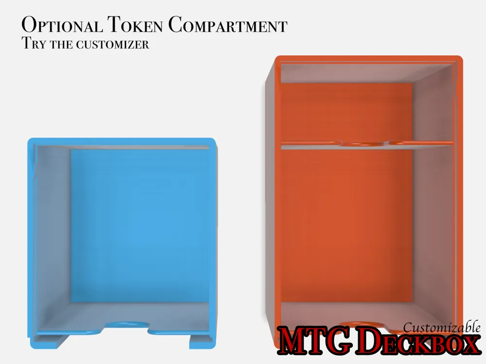 Customizable MTG Commander Deckbox with Showcase by ChappIO - MakerWorld