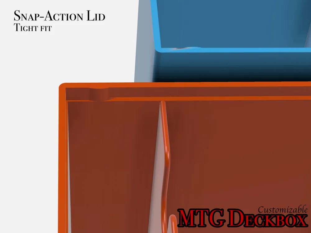 Customizable MTG Commander Deckbox with Showcase by ChappIO - MakerWorld