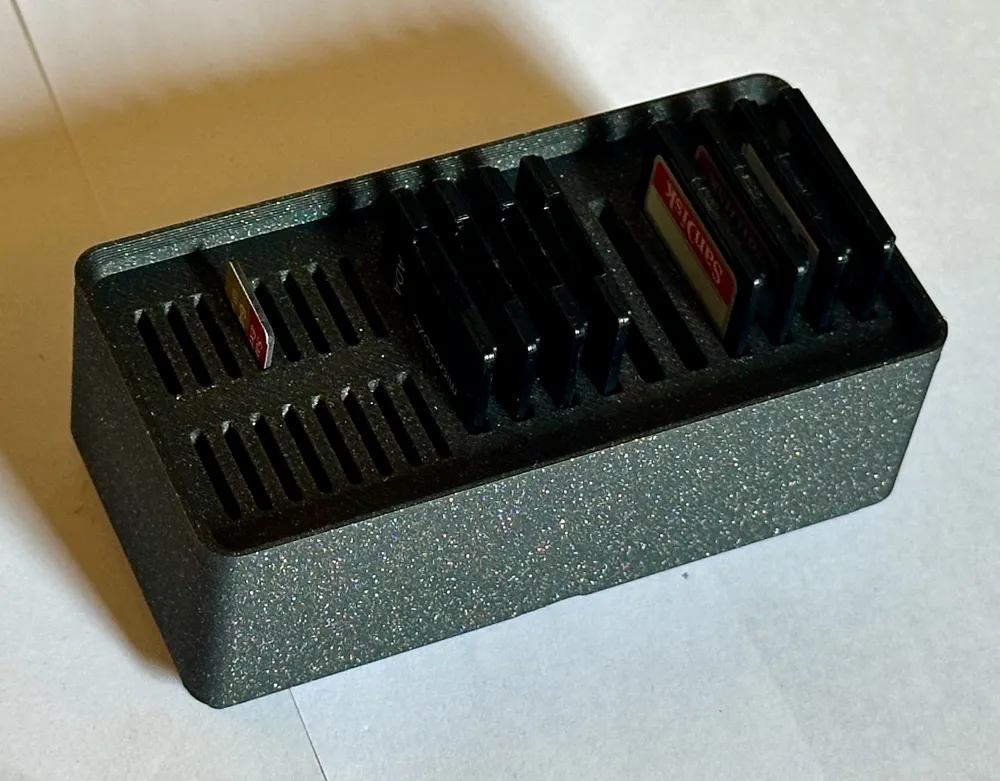 SD and MicroSD card holder - gridfinity by Chris Searle MakerWorld ...