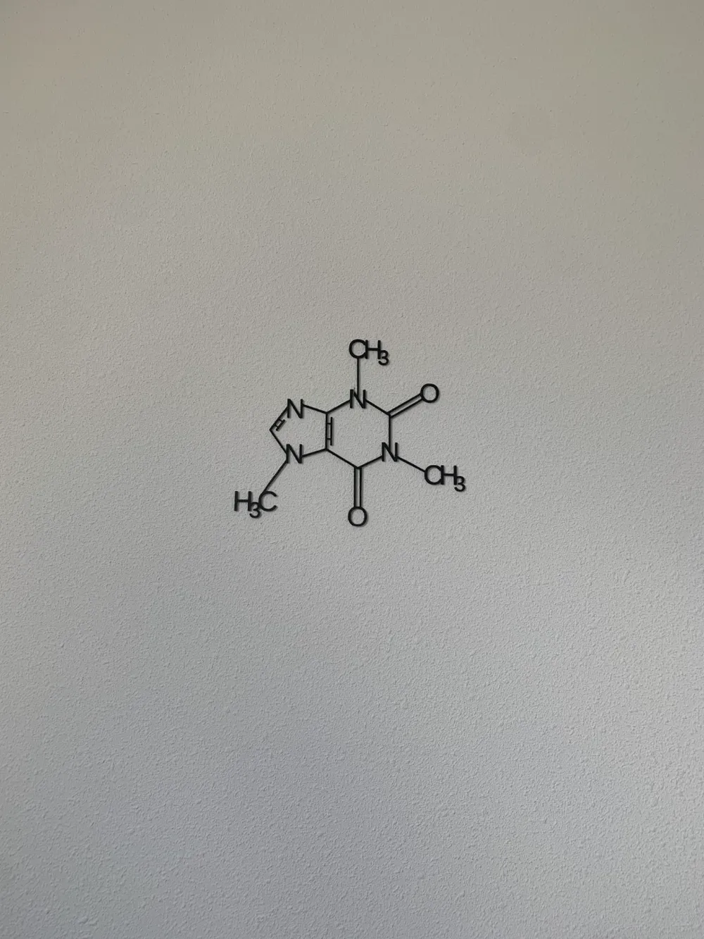 Caffeine molecule structure coffee by NijsDesigns - MakerWorld