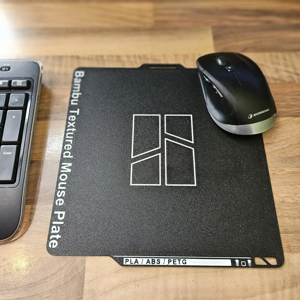 Bambu Lab X1 Carbon Build Plate Mouse Pad - Free 3D Print Model ...