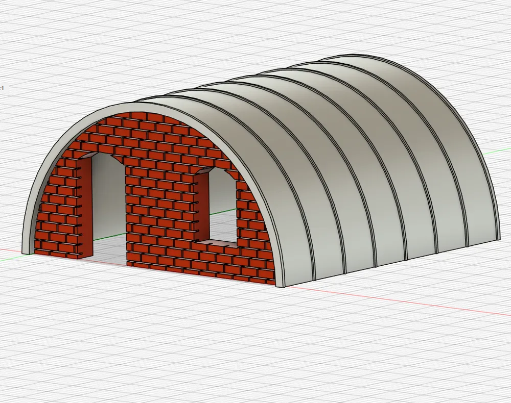 KATO N scale Arched Shed - Free 3D Print Model - MakerWorld