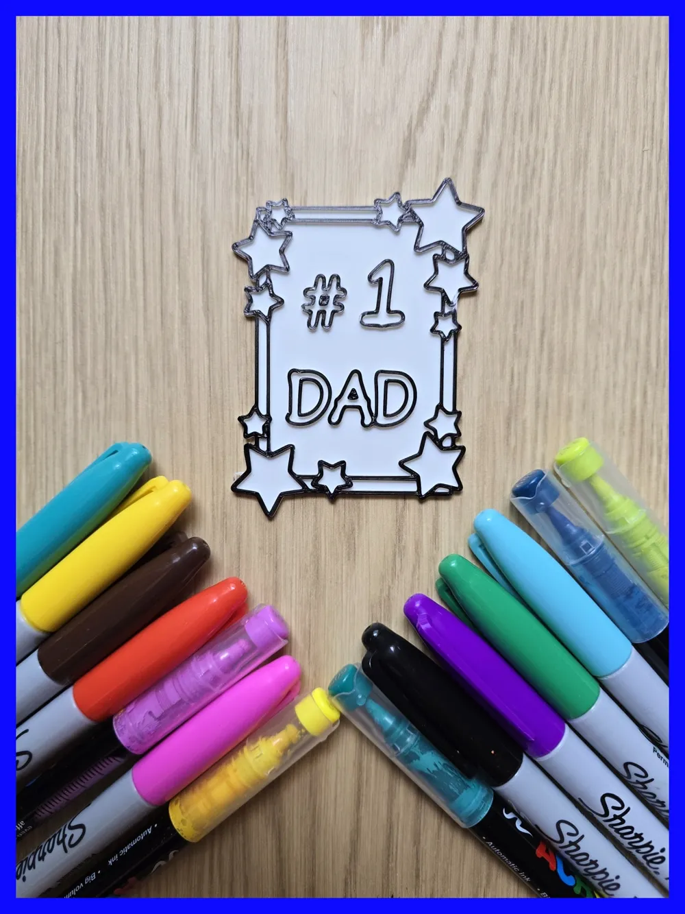 Dad Father's Day Gift Number 1 DIY Coloring by Merilno3D MakerWorld ...