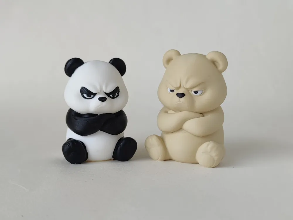 Grumpy Panda - Free 3D Print Model - MakerWorld