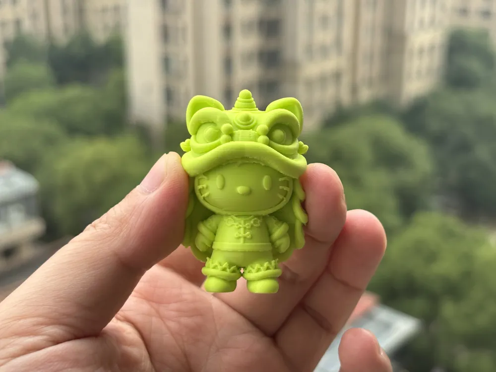 Lion Dance Hello Kitty - Free 3D Print Model - MakerWorld