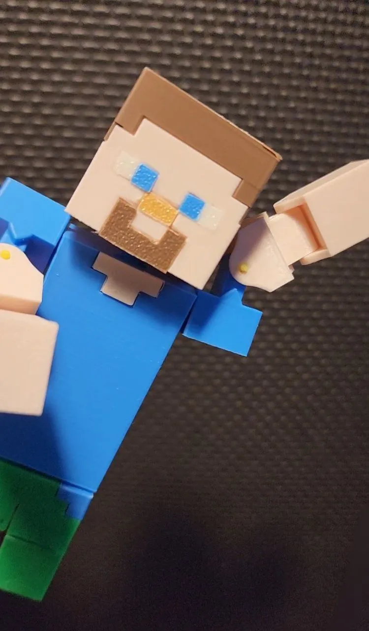 Steve Minecraft by MakeBeGreat MakerWorld: Download Free 3D Models
