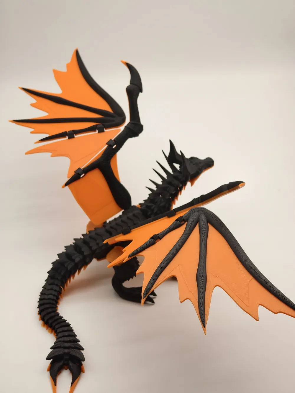 A black dragon, no supports, MINI printable - Free 3D Print Model ...