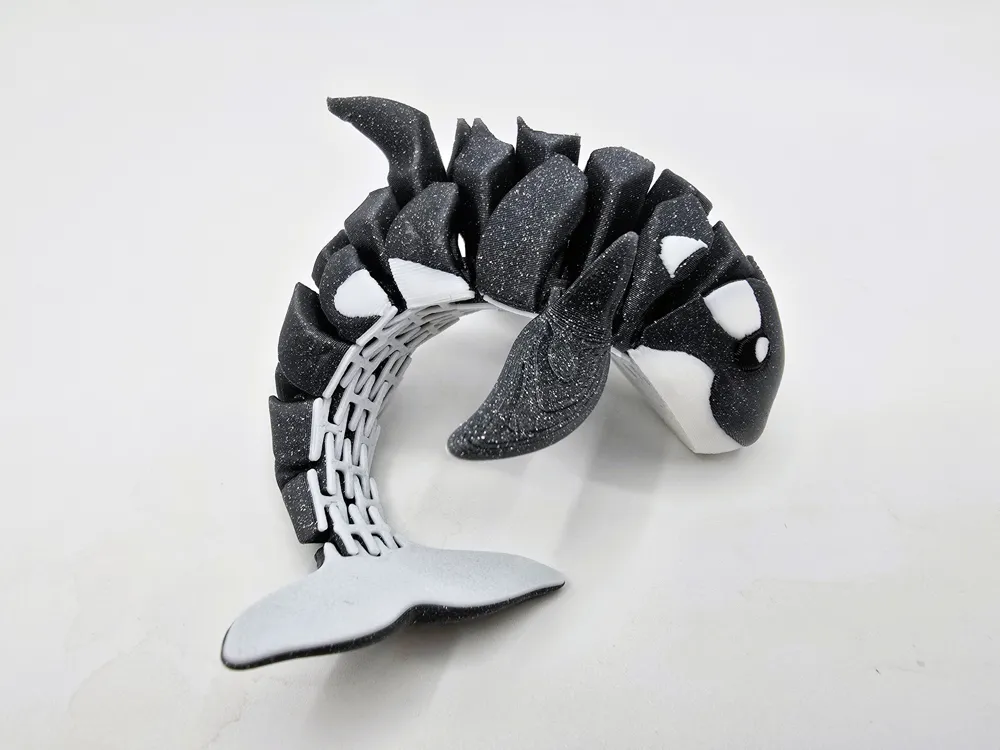 Flexi Orca Whale - Free 3D Print Model - MakerWorld