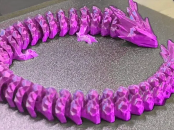 articulated crystal dragon by nic_03 MakerWorld: Download Free 3D Models
