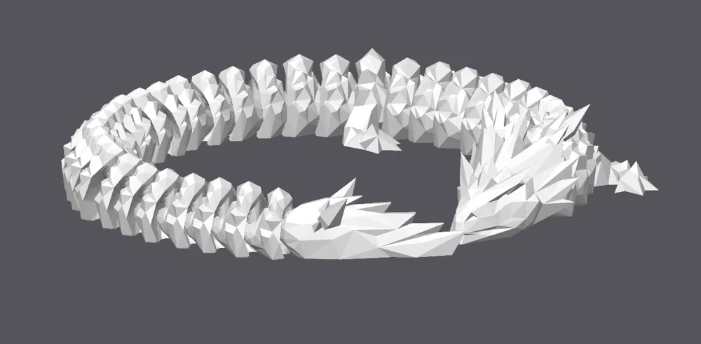articulated crystal dragon by nic_03 MakerWorld: Download Free 3D Models