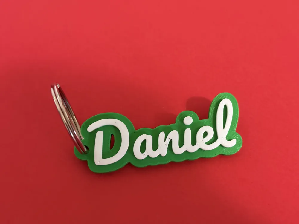 Keychain with CUSTOM NAME write the NAME - Free 3D Print Model - MakerWorld