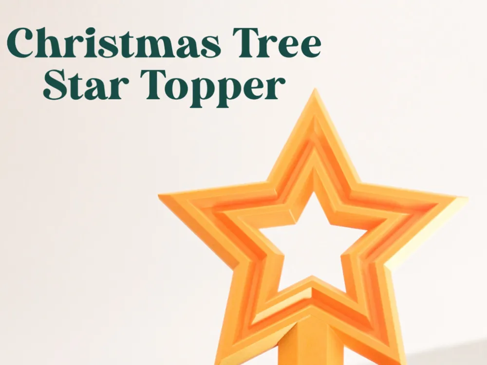 Christmas Tree Star Topper - Free 3D Print Model - MakerWorld