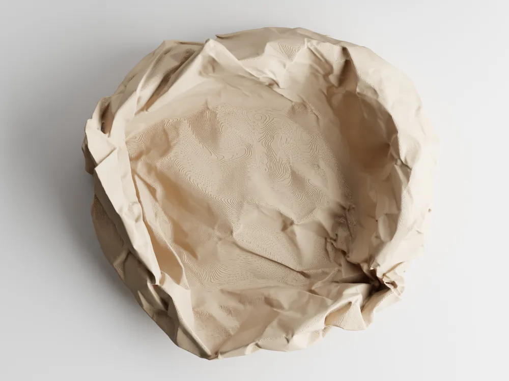 Crumbled Paper Bowl by HpInvent MakerWorld: Download Free 3D Models