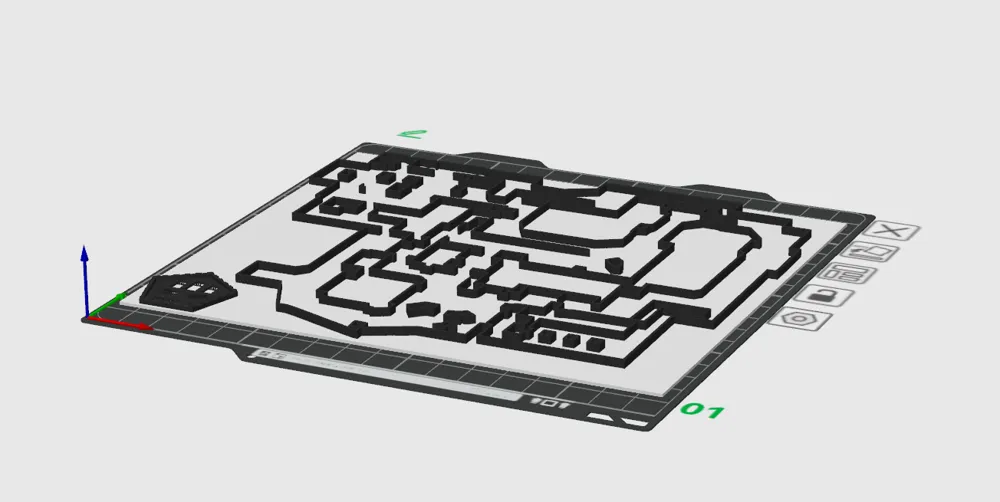 CS2 Mirage map outline - Free 3D Print Model - MakerWorld