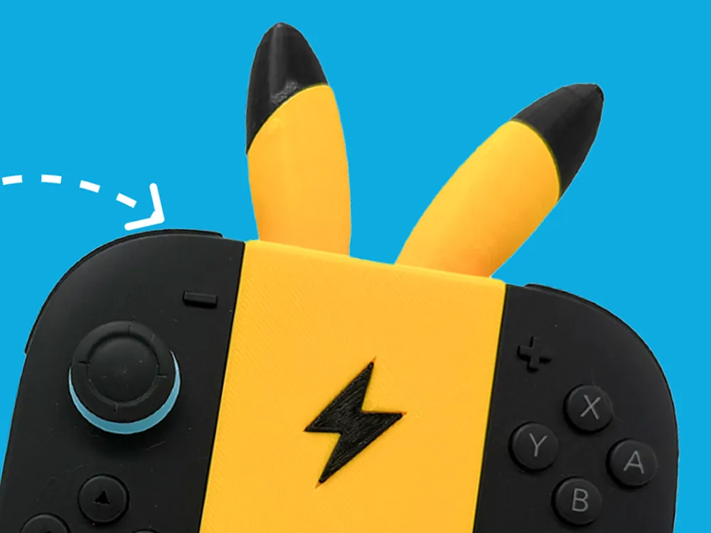 Joy-Con Inspired (Switch 2) - Pikachu Version - Free 3D Print Model ...