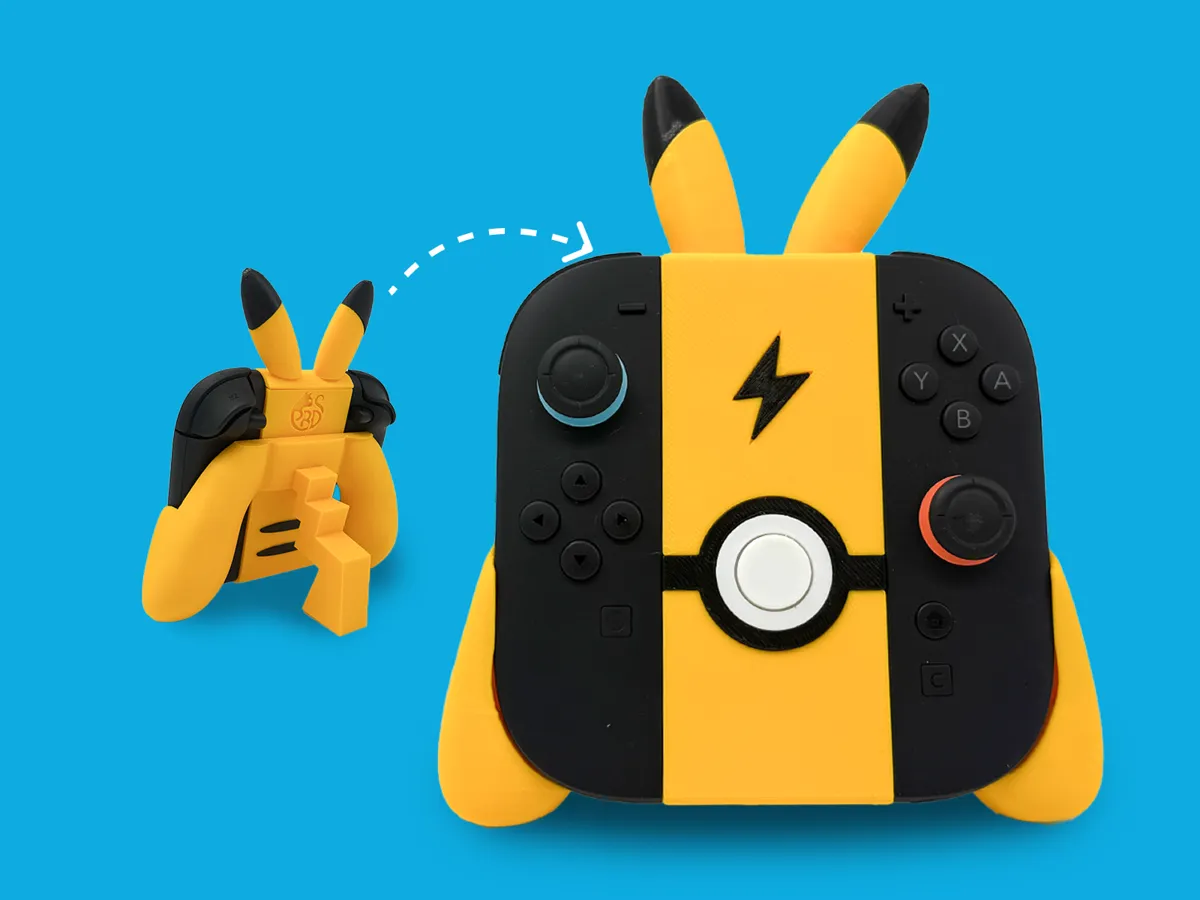 Joy-Con Inspired (Switch 2) - Pikachu Version - Free 3D Print Model ...