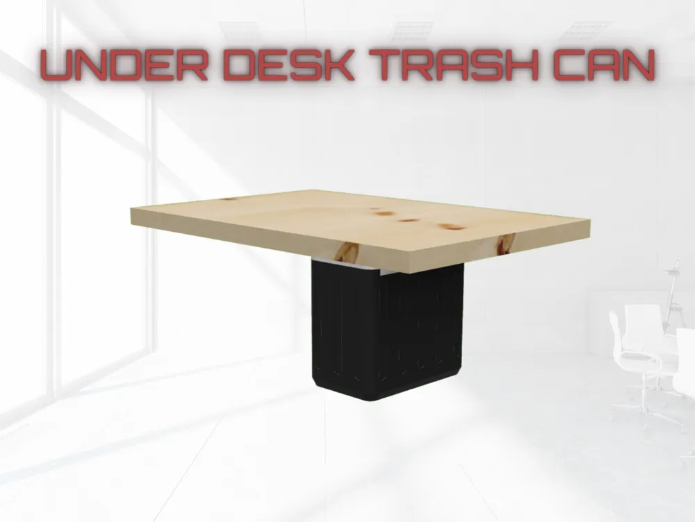 Under Desk Trash Can - Slides out fully by Catherine Doucet - MakerWorld