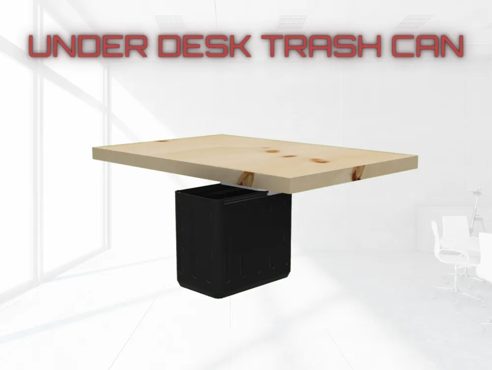Under Desk Trash Can - Slides out fully by Catherine Doucet - MakerWorld