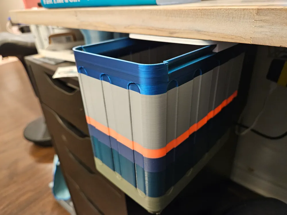 Under Desk Trash Can - Slides out fully by Catherine Doucet - MakerWorld