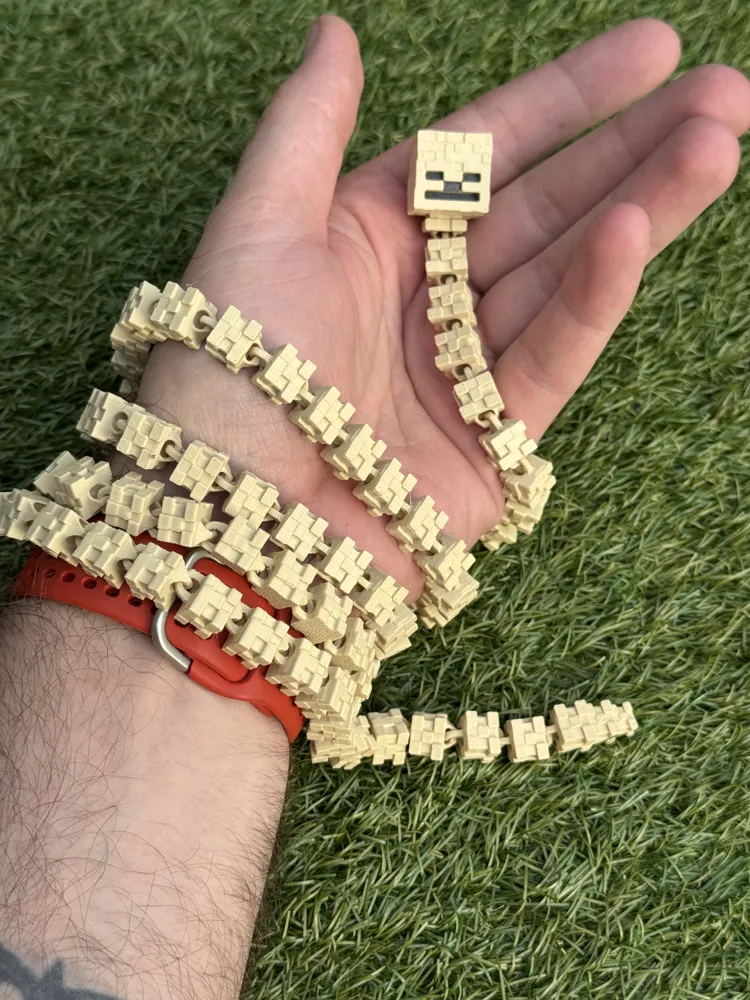 Articulated Minecraft Skeleton Spine and Skull by Paulies Prints ...