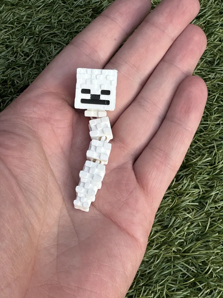Articulated Minecraft Skeleton Spine and Skull by Paulies Prints ...