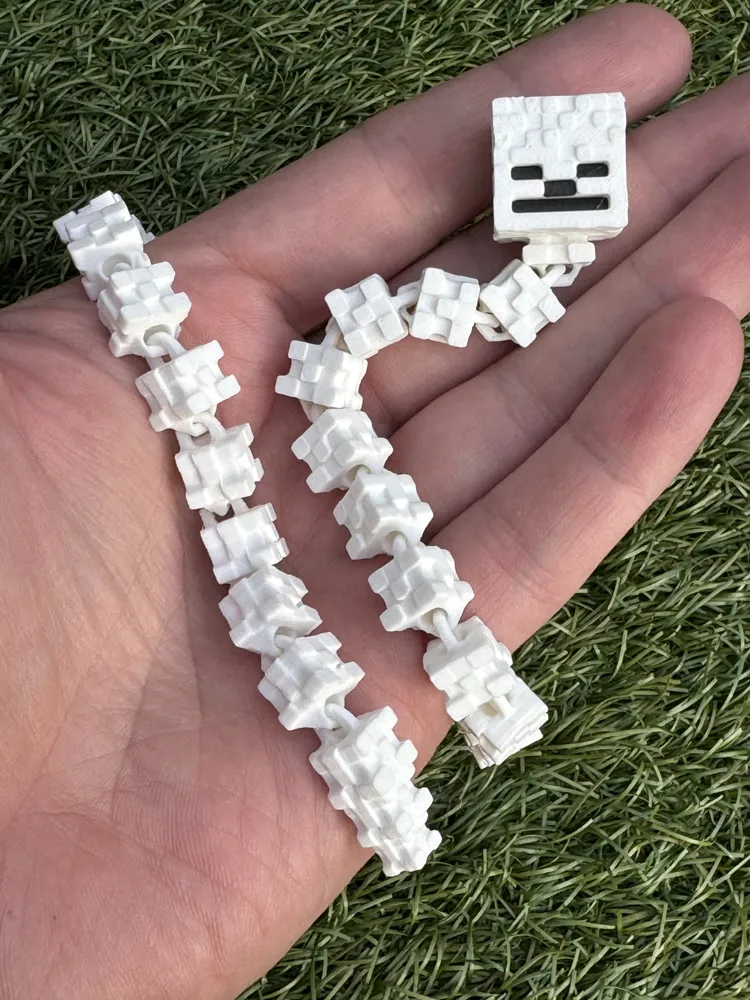 Articulated Minecraft Skeleton Spine and Skull by Paulies Prints ...