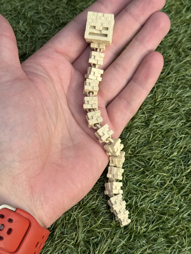 Articulated Minecraft Skeleton Spine and Skull by Paulies Prints ...