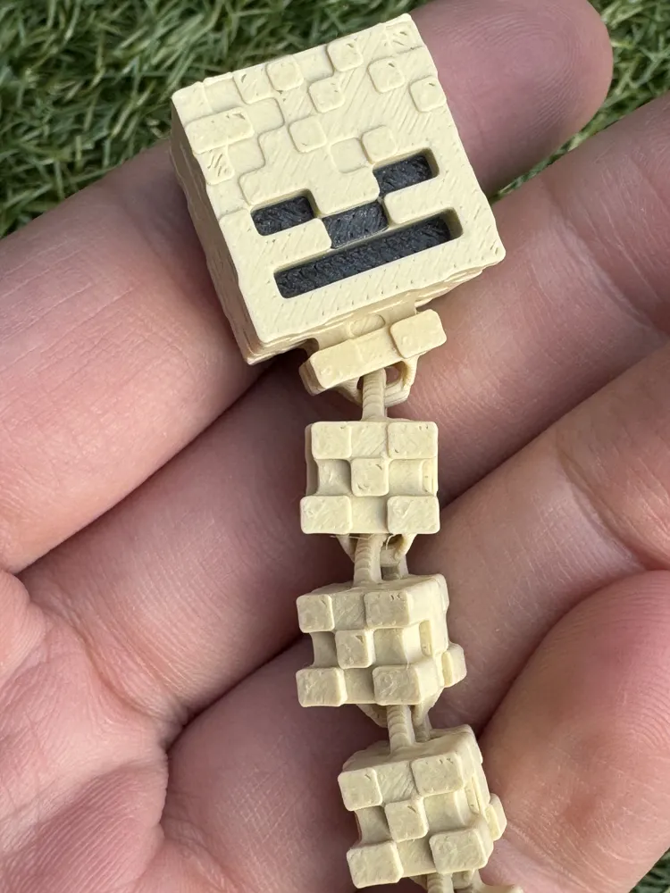 Articulated Minecraft Skeleton Spine and Skull by Paulies Prints ...