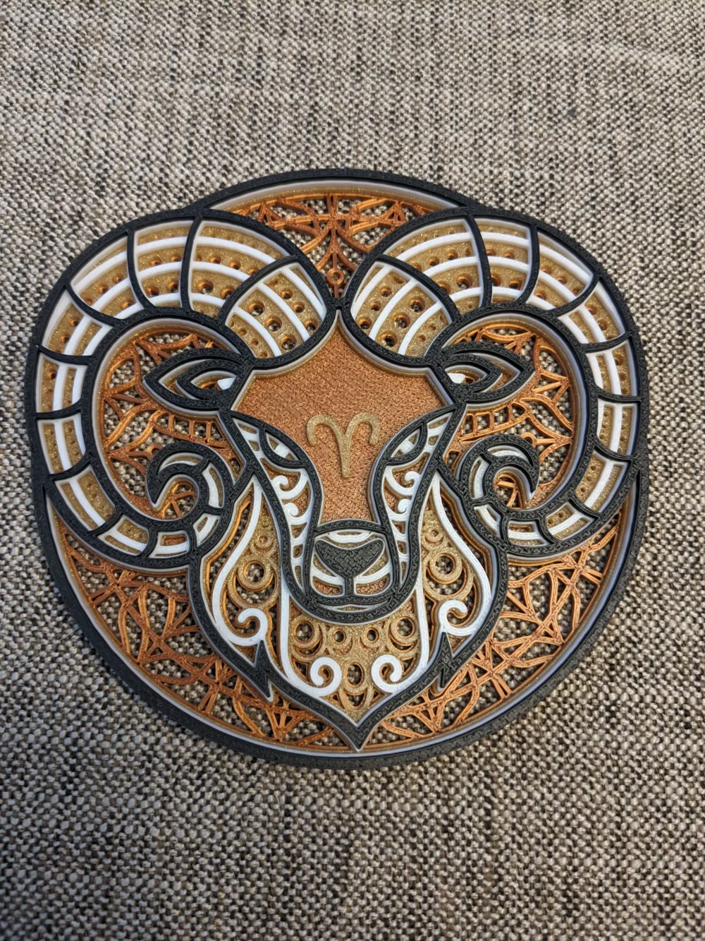 Zodiac - Aries Mandala by Just_Josh - MakerWorld