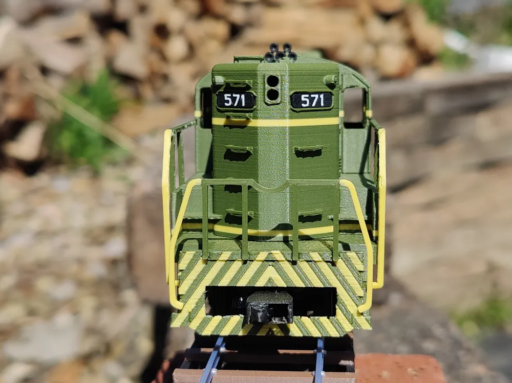 GP7 Locomotive Body - AMS Maine Central Livery Remixed by nullrailsMakerWorld: Download Free 3D ...