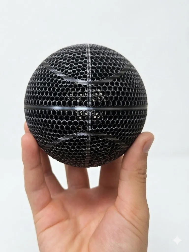 Mini Airless Basketball (With Stand) - Free 3D Print Model - MakerWorld