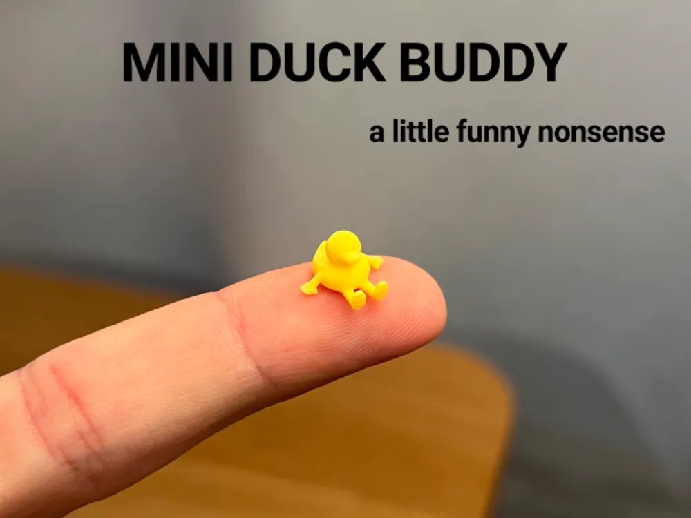 Mini Duck Buddy - Free 3D Print Model - MakerWorld
