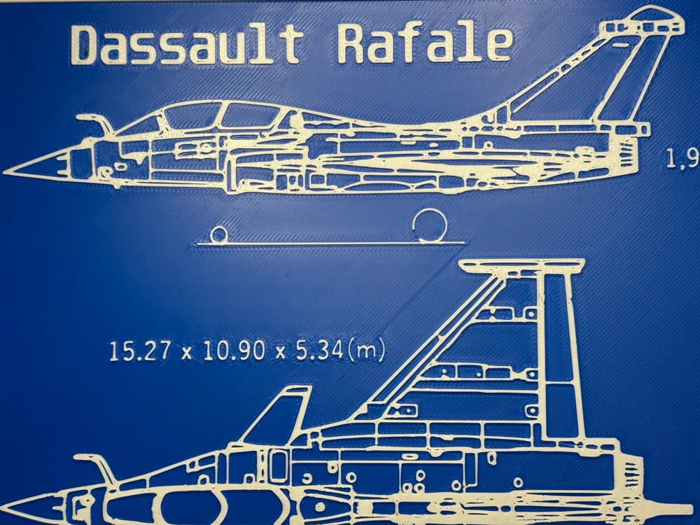 Dassault Rafale - Blueprint - Technical Drawing Remixed by ...