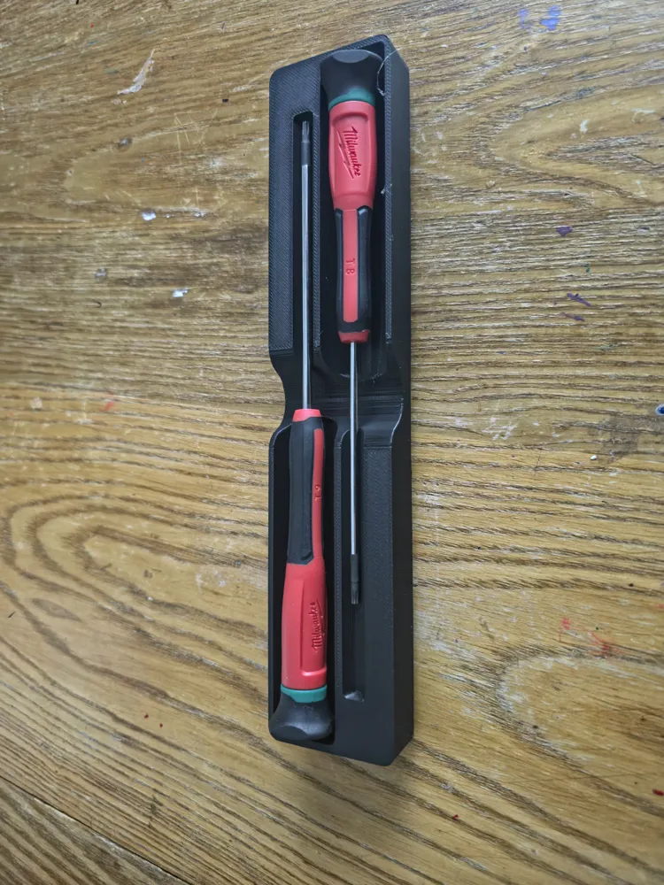 Gridfinity - Precision Screwdriver Holder (1x5) by EZ1278 MakerWorld ...
