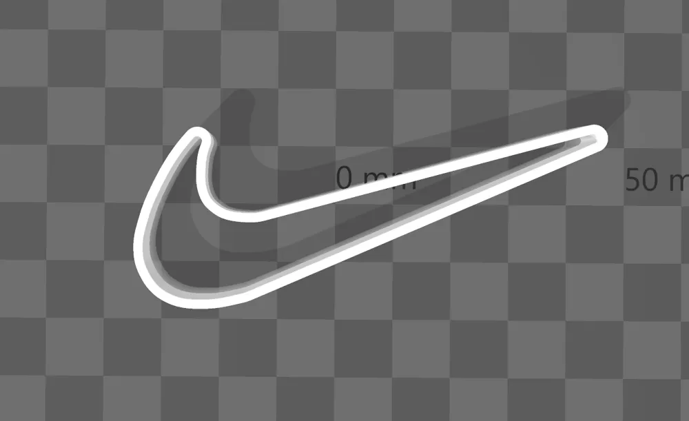 NIKE LOGO COOKIE CUTTER - EASY PRINT, NO SUPPORT - Free 3D Print Model ...