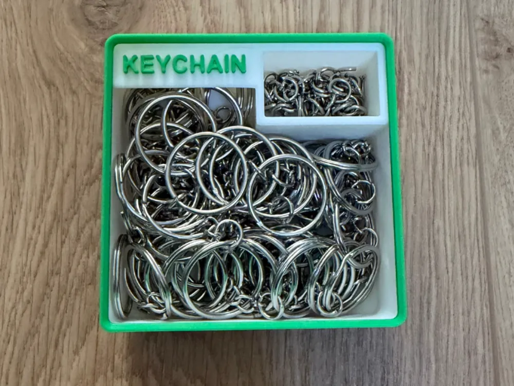 Keychain Gridfinity Bin (2×2×5) - Free 3D Print Model - MakerWorld