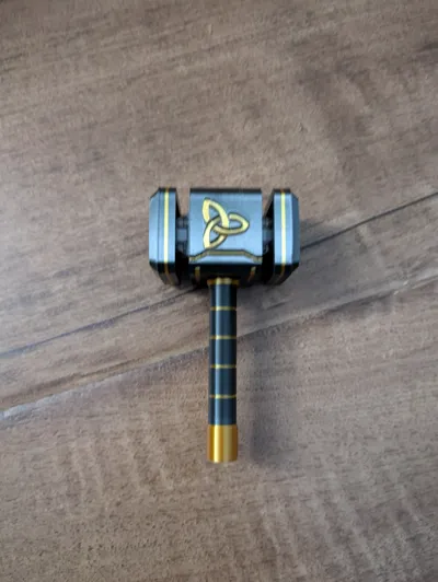 Thor's Hammer Fidget Spinner and Clicker by araymbox MakerWorld ...