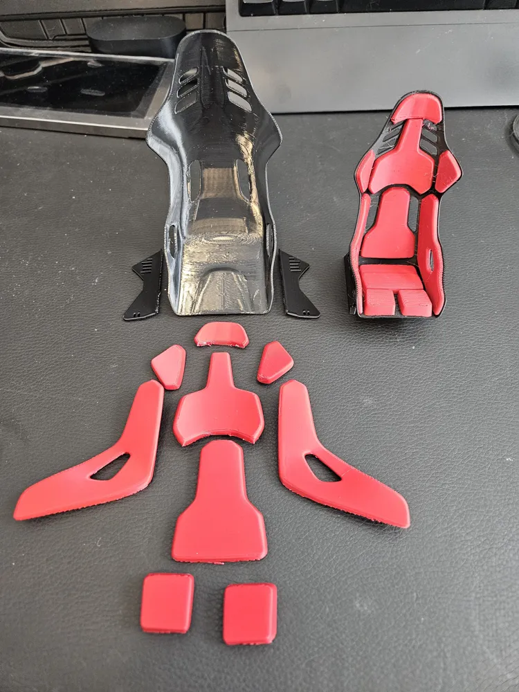 Podium CF 1/10 Scale Split seat - Free 3D Print Model - MakerWorld