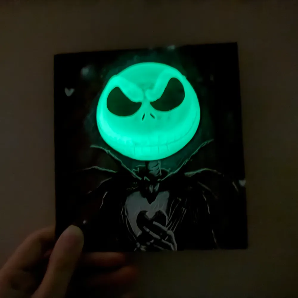 Jack Skellington Pop Out Print - Print in Place Hueforge Hybrid - Free ...