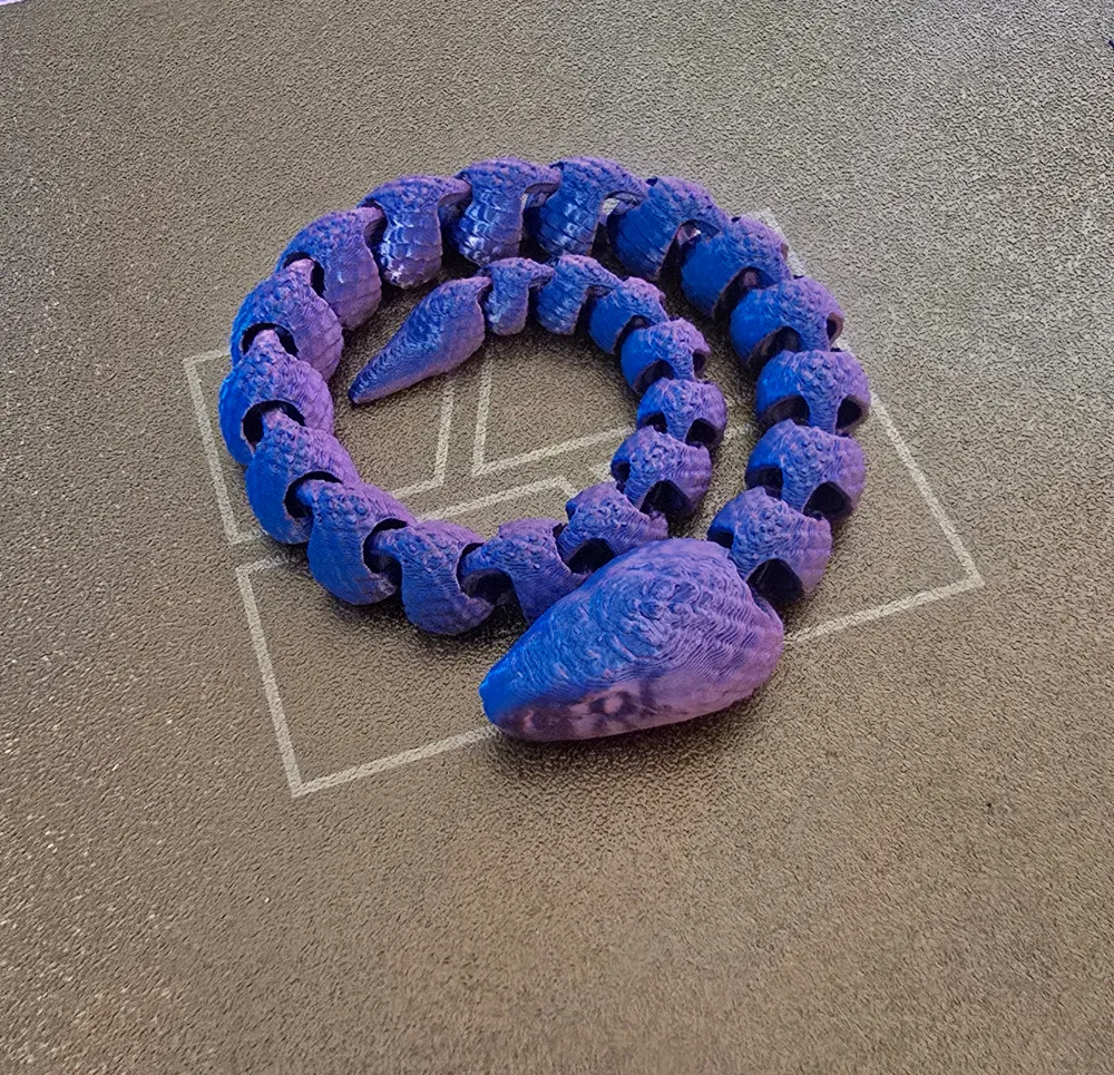 Flexi snake Remixed by Latist - MakerWorld