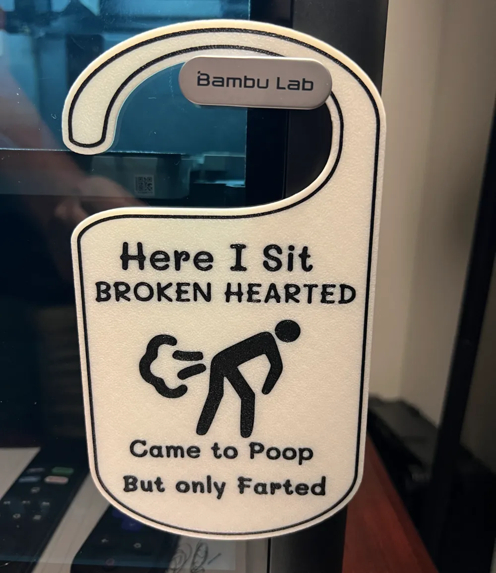 Here I sit broken hearted, came to poop by 3Dprinting4fun - MakerWorld