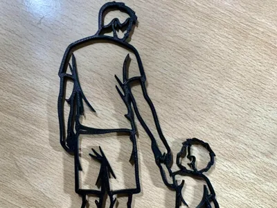 Father/dad and son walking - Free 3D Print Model - MakerWorld